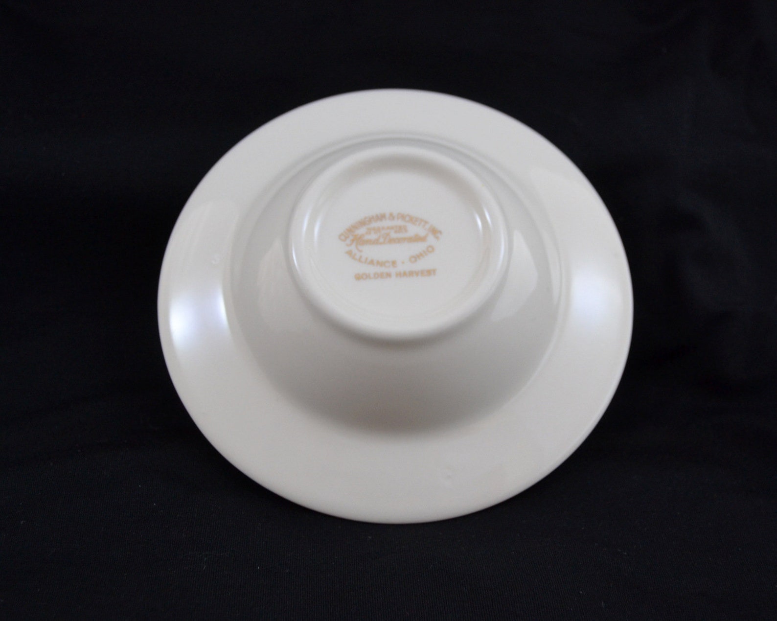 Cunningham & Pickett Golden Harvest RIM FRUIT Dessert Sauce BOWL ...