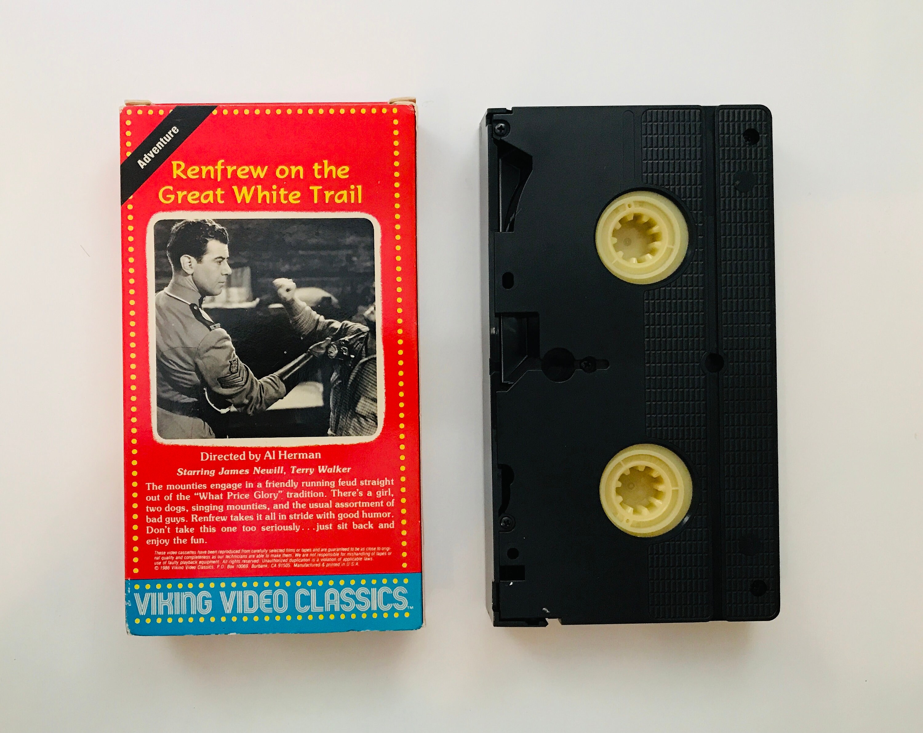 Renfrew on the Great White Trail 1986 Vintage VHS Tape VCR - Etsy