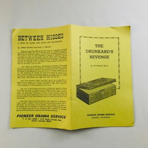 Vintage Script 'the Drunkard's Revenge' by Raymond Hull, 1982 Paperback ...