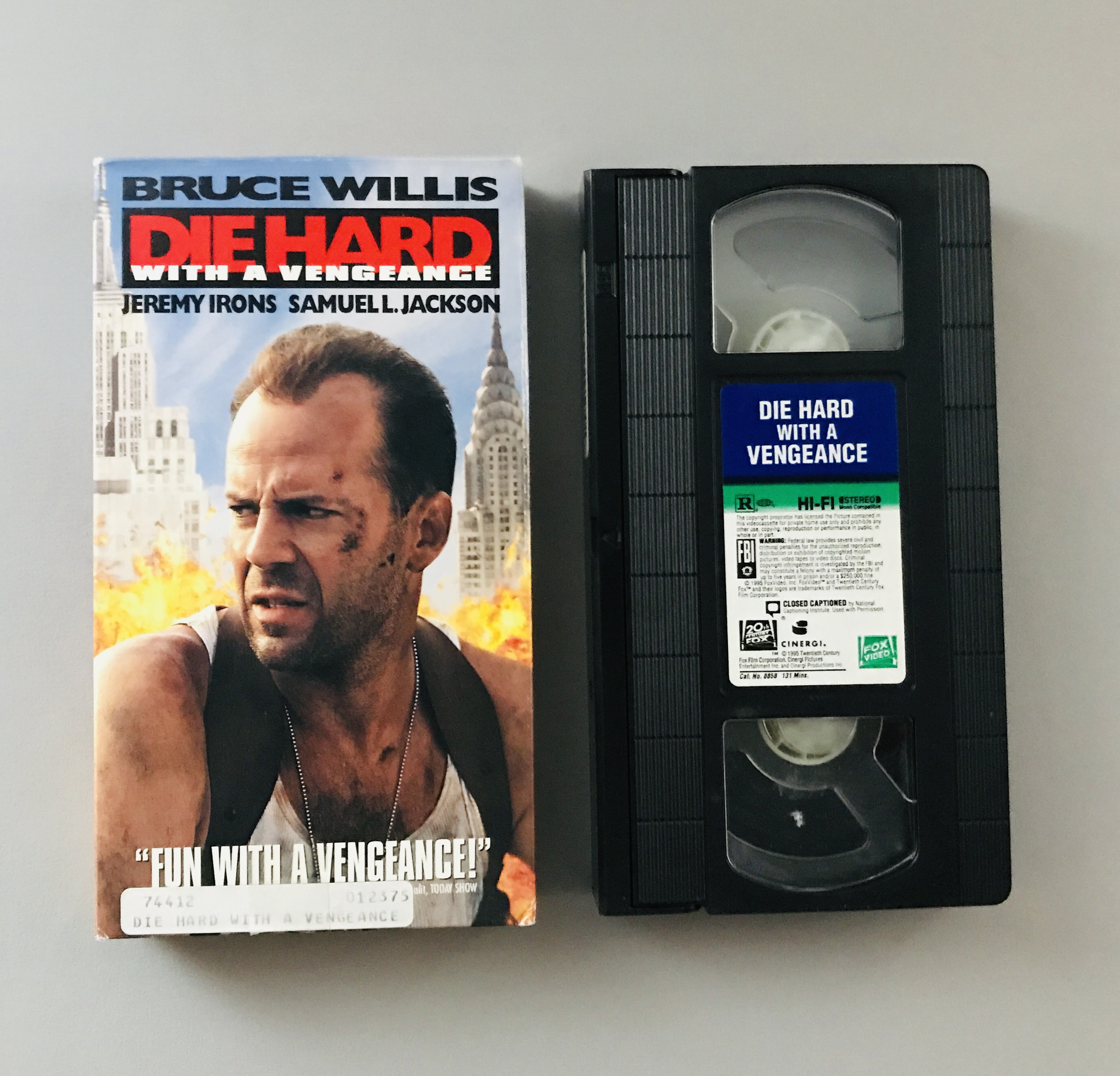 DIE HARD With A Vengeance 1995 Bruce Willis Jeremy Irons - Etsy