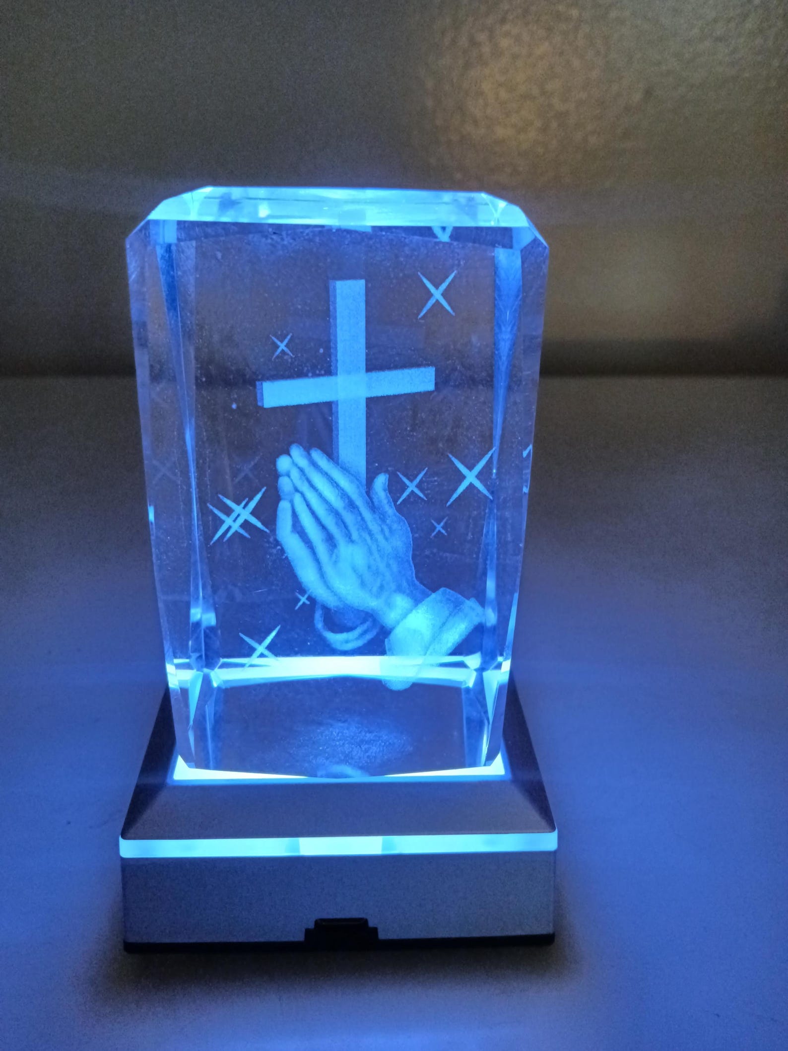 3D Crystal Cross, çhanging Colors Night Light, LED Night Light, Night ...