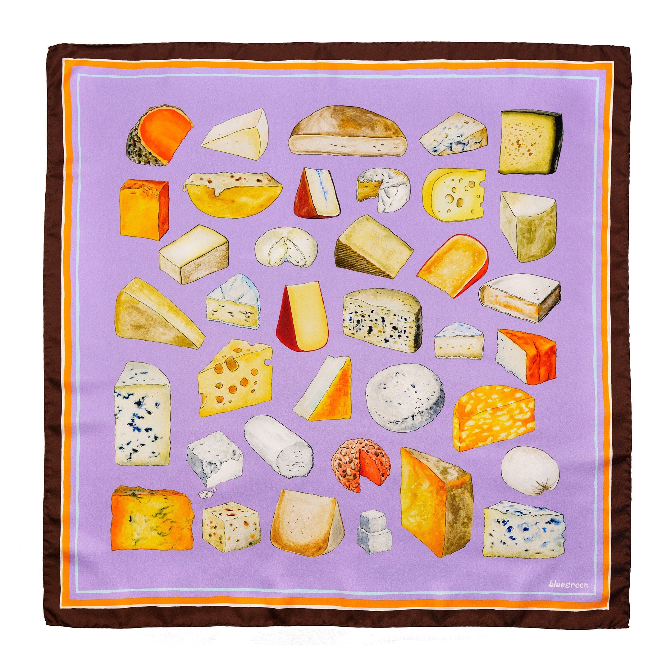 Cheese Lovers Silk Scarf Variety of Colors - Etsy