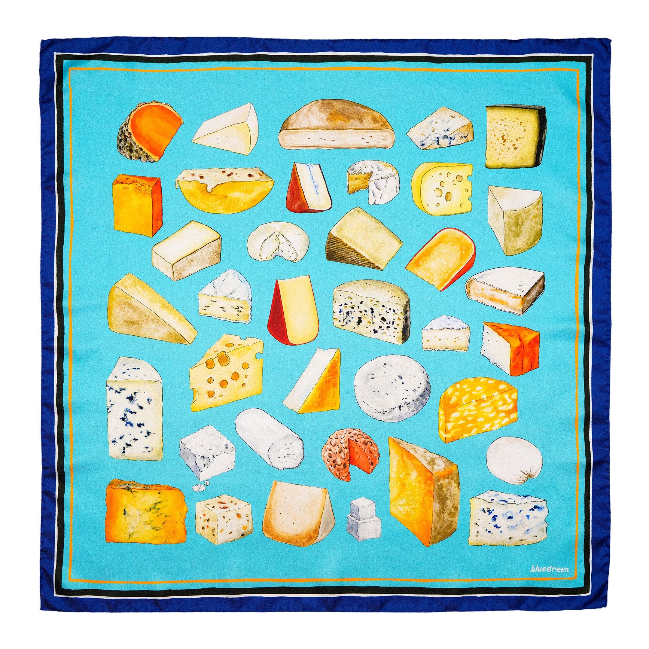 Cheese Lovers Silk Scarf Variety of Colors - Etsy