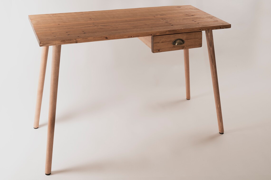 Simple Desk with drawerreclaimed wood handmade desk choice | Etsy