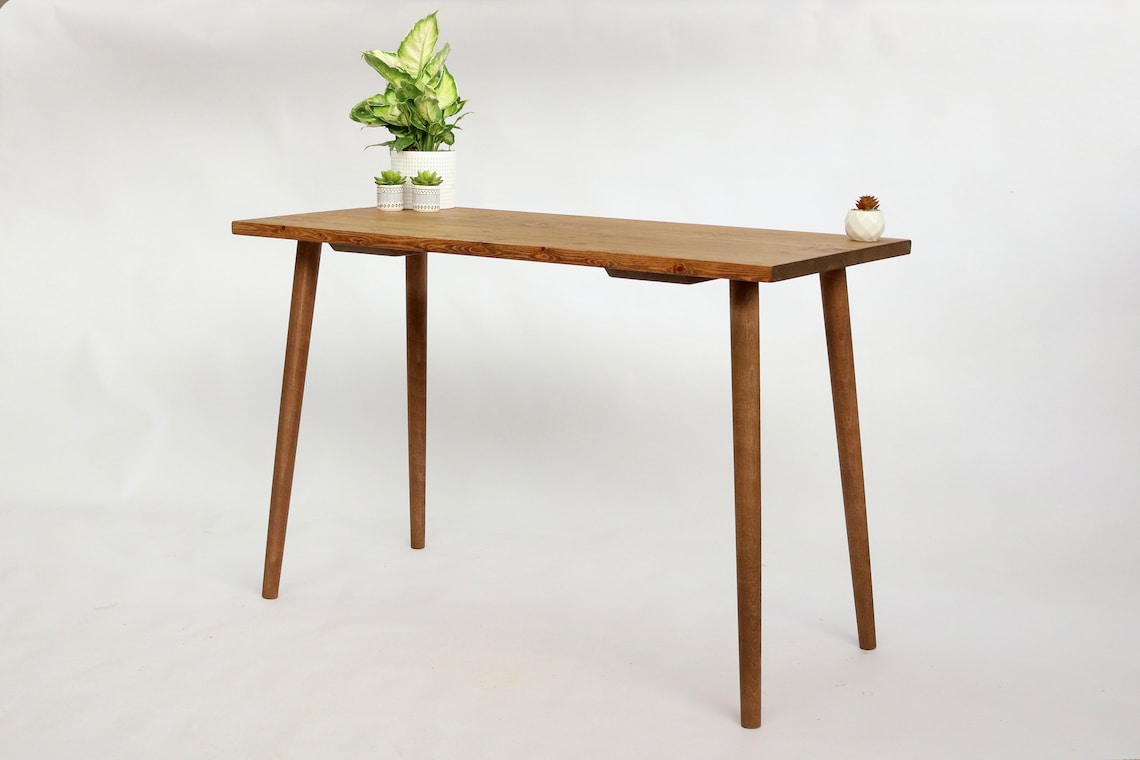 Simple Wooden Desk WFH Elegant Custom Size Custom Colour - Etsy UK