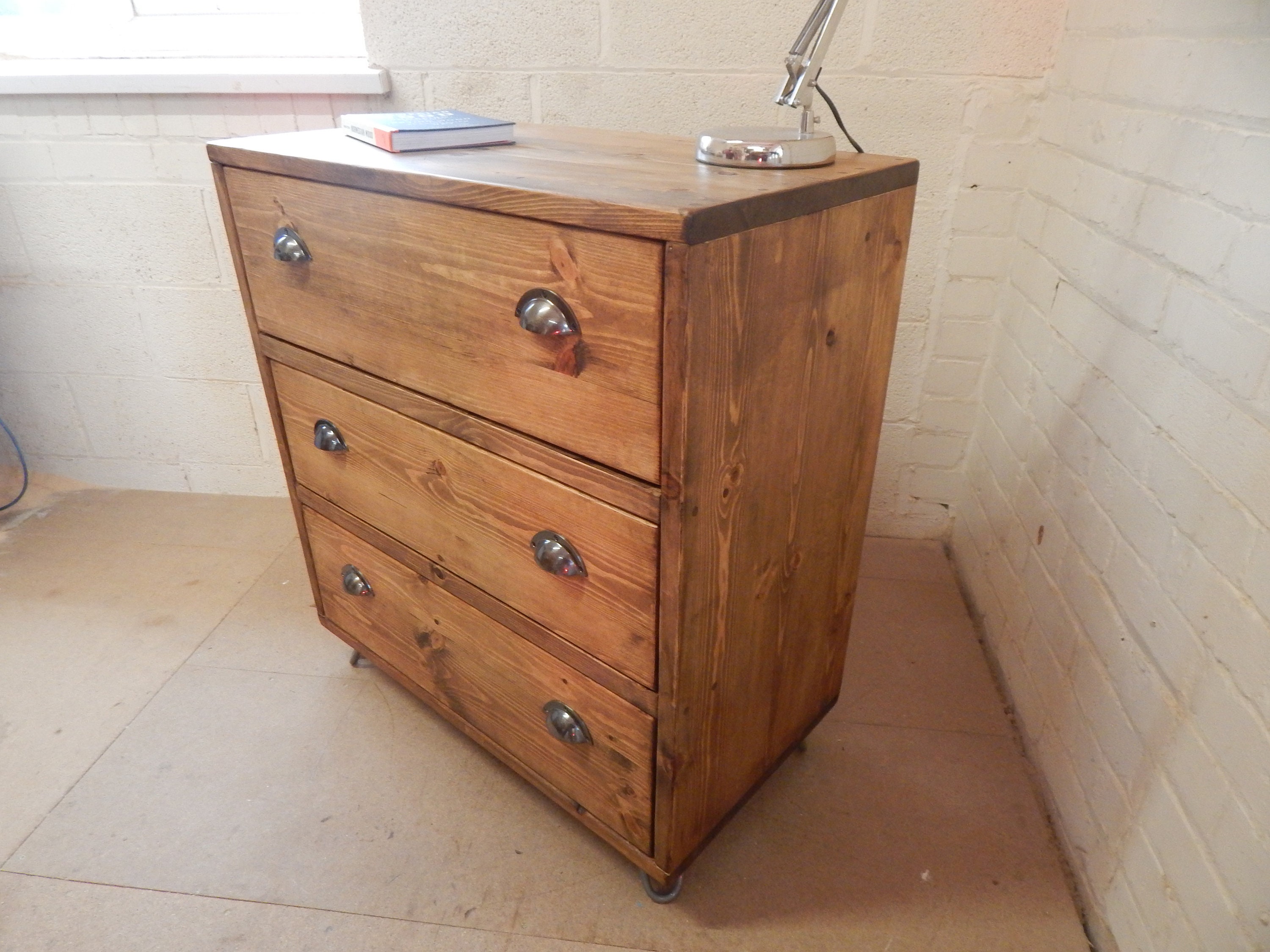 Handmade Chest Of Drawers Solid Wood Rustic Industrial Vintage | Etsy