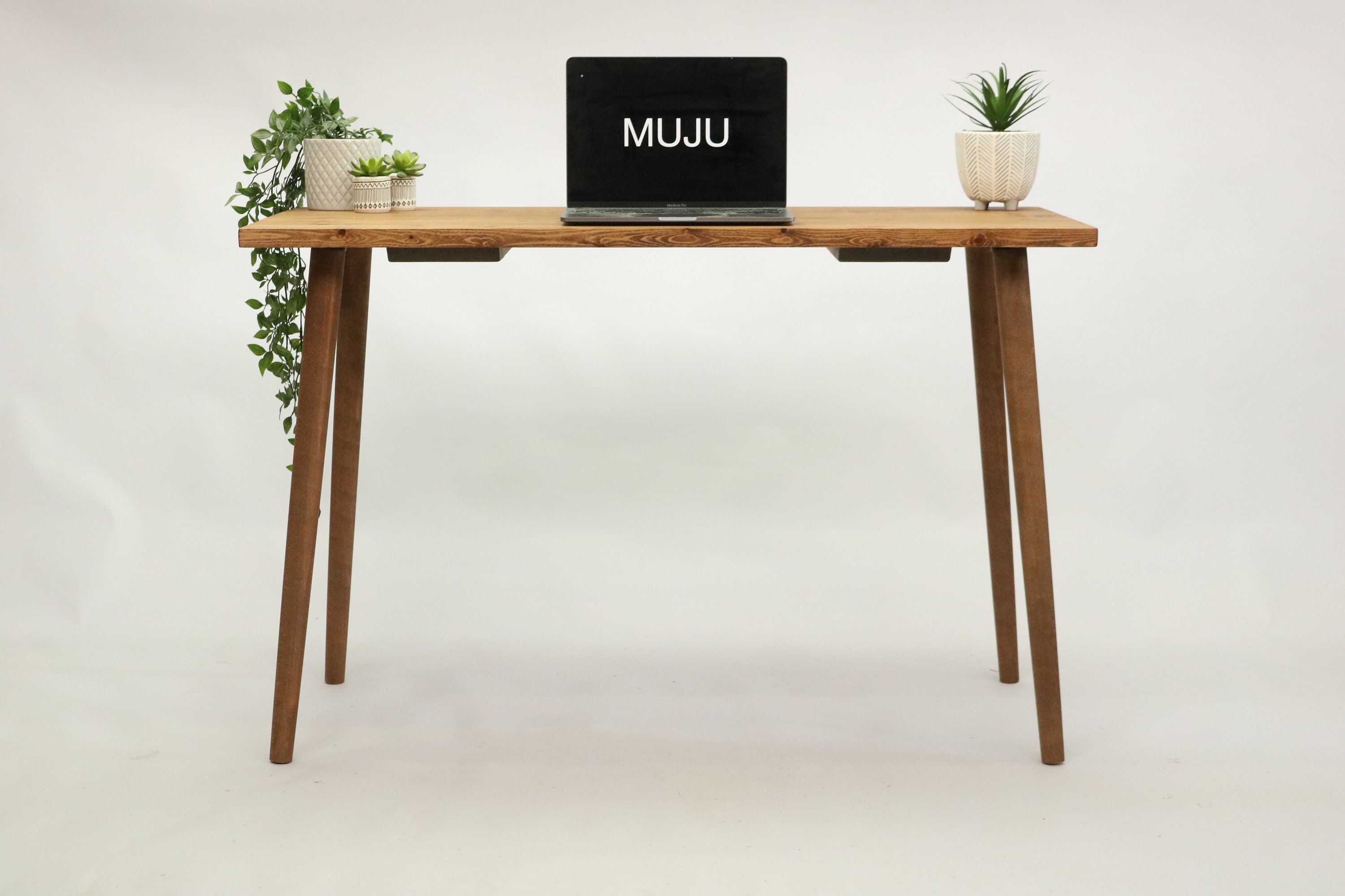 Simple Wooden Desk WFH Elegant Custom Size Custom Colour | Etsy UK
