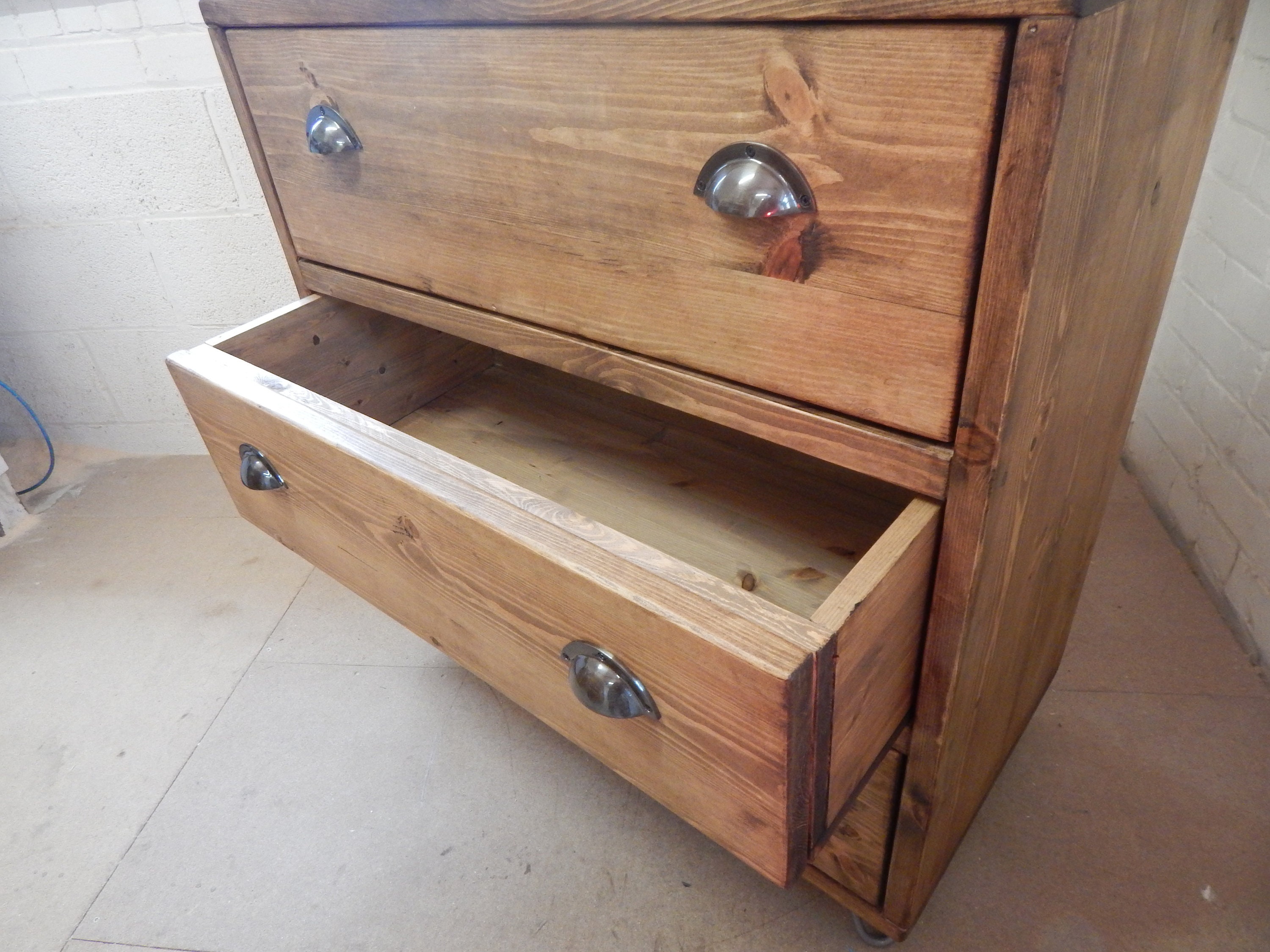 Handmade Chest Of Drawers Solid Wood Rustic Industrial Vintage | Etsy