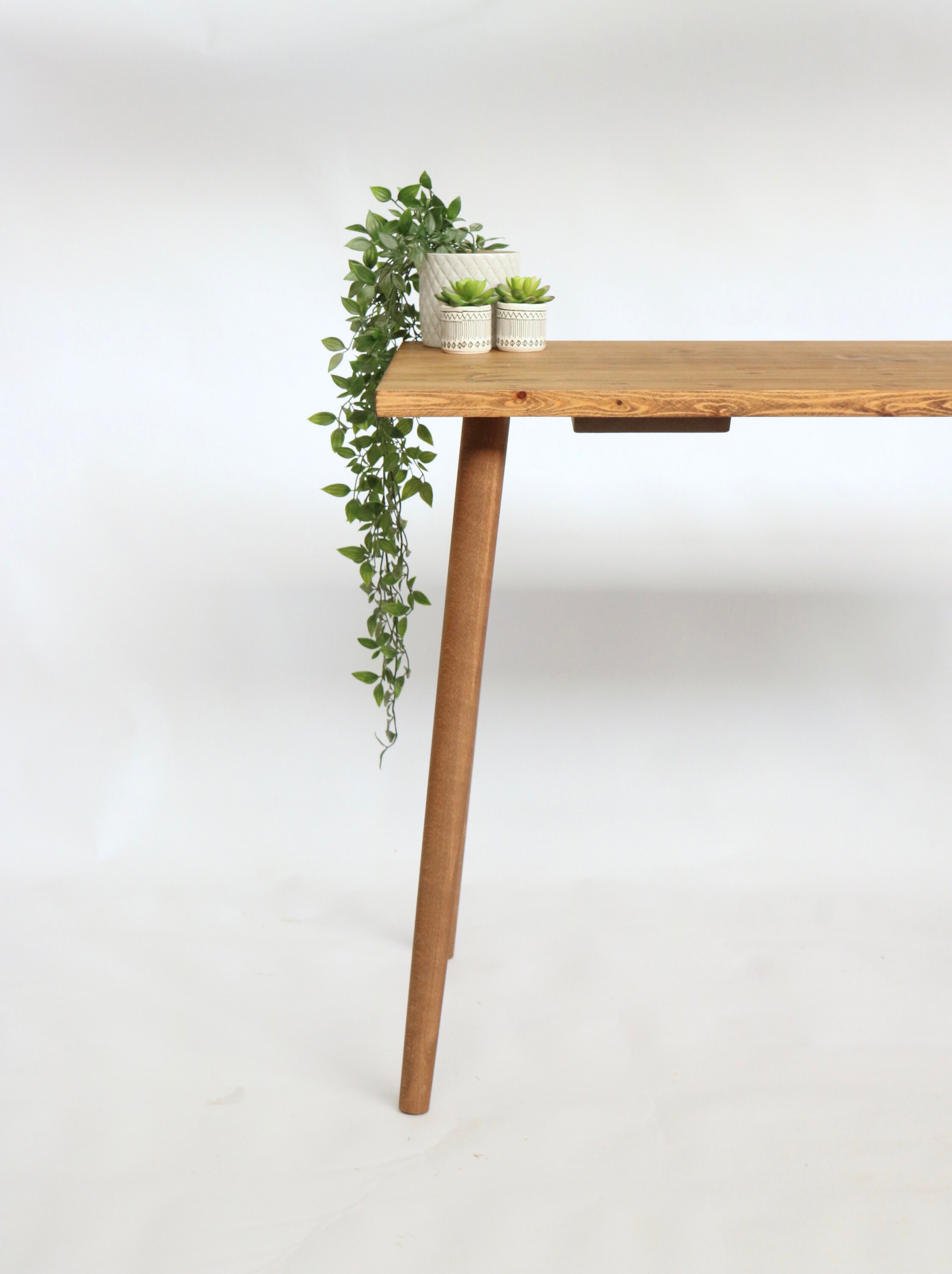 Simple Wooden Desk WFH Elegant Custom Size Custom Colour - Etsy UK