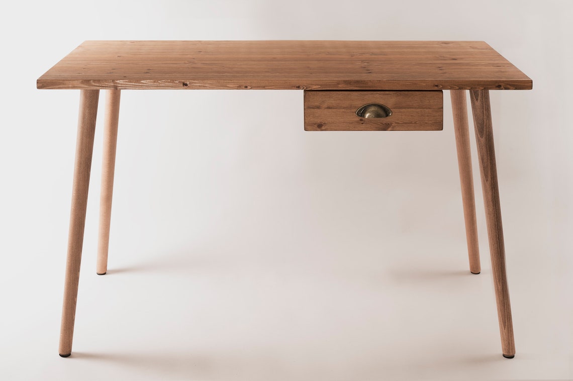 Simple Desk with drawerreclaimed wood handmade desk choice | Etsy