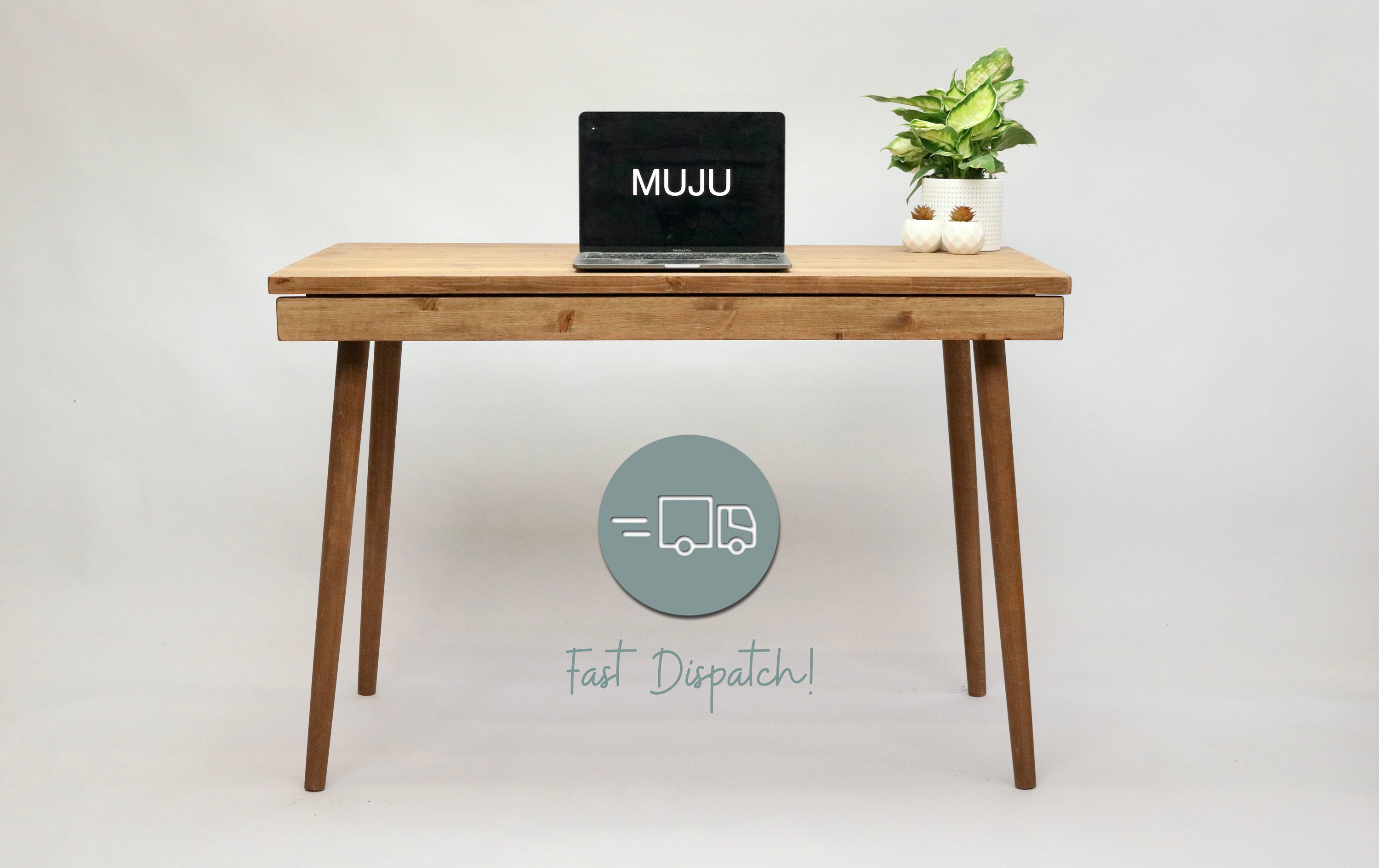 Office or Work Desk With Drawer Scandi Style Desk With Danish - Etsy UK