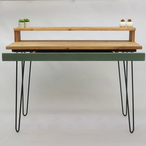 Simple Vintage Desk/computer Desk/ With Drawer, Monitor Stand, Solid ...