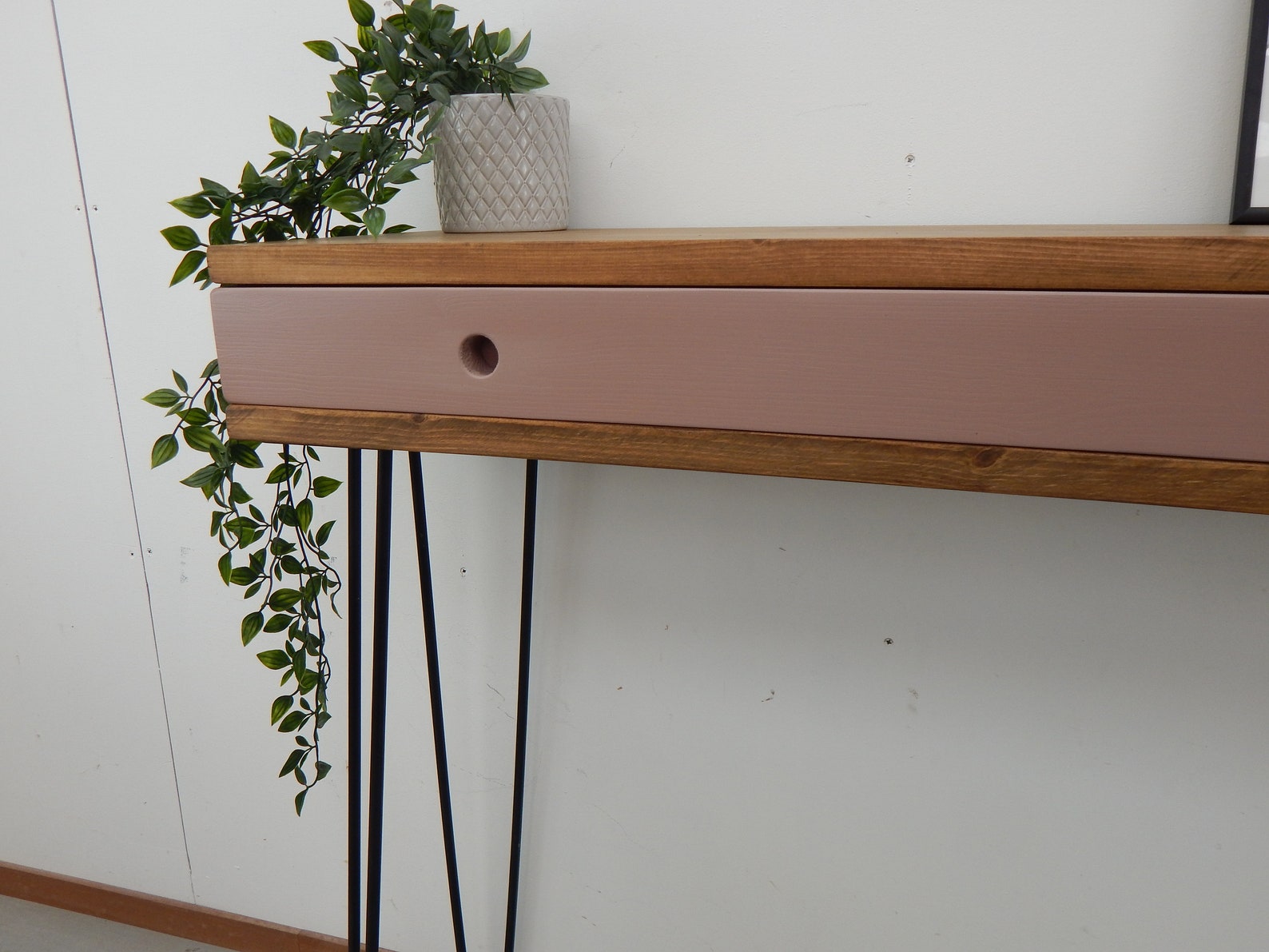 Slimline Console Table Hallway Table Scandi Consolecustom - Etsy UK