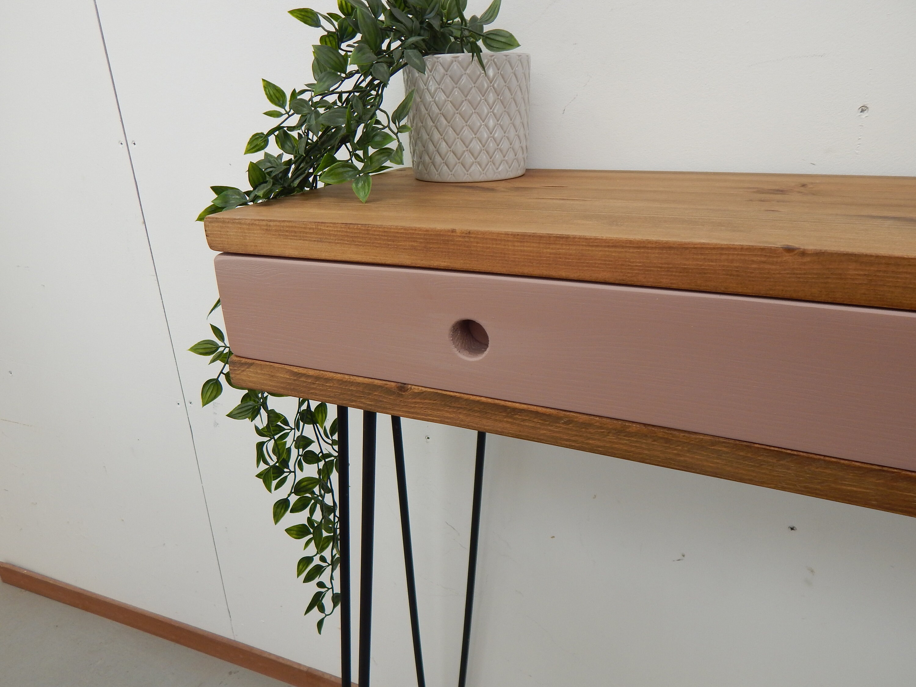 Slimline Console Table Hallway Table Scandi Consolecustom - Etsy UK