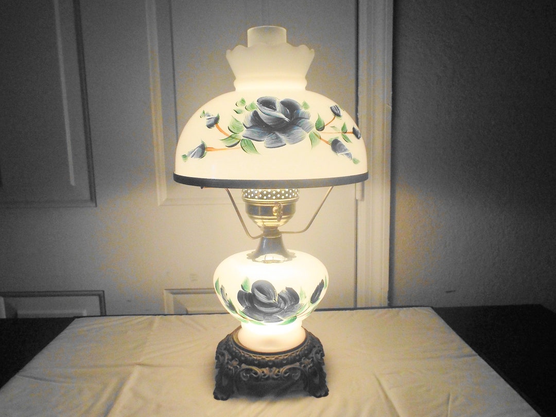 Gone With the Wind Vintage 3-WAY Fancy Colorful Blue Thick Milk-glass ...