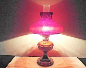 Red Hurricane Lamp - Etsy