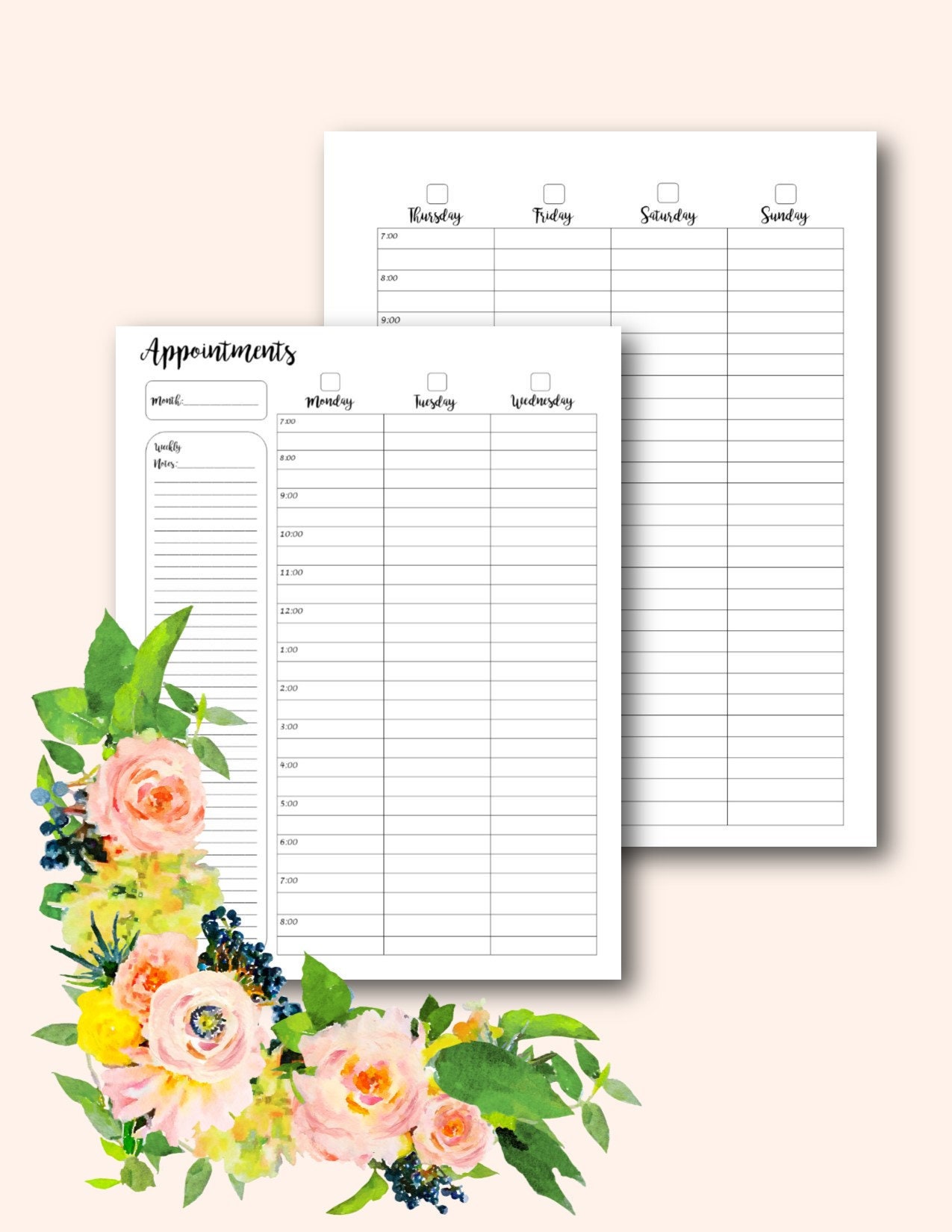 Salon, Hair Colorist, Nail Technician, Digital Salon Printables ...