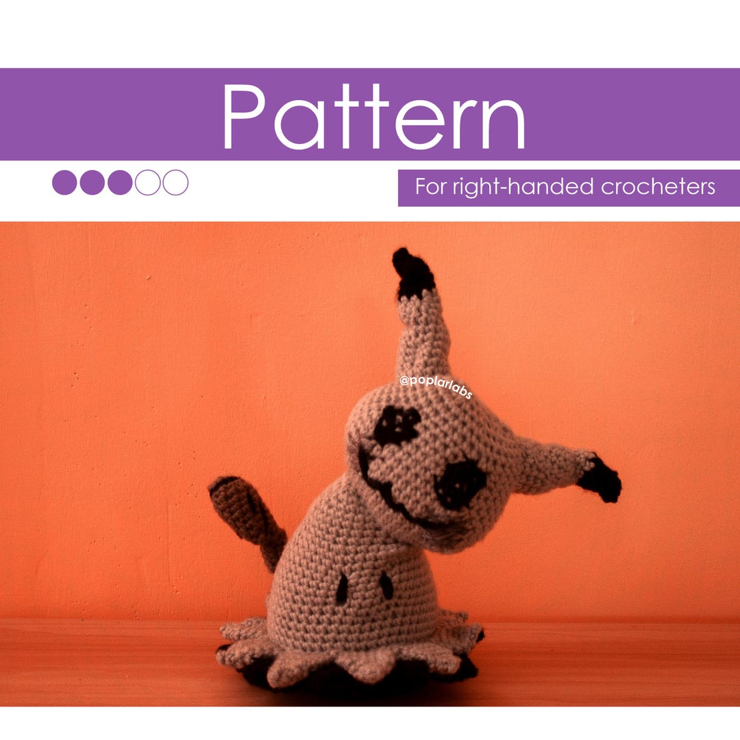 Crochet PATTERN Life-sized Mimikyu Disguise Normal/shiny Pokémon ...