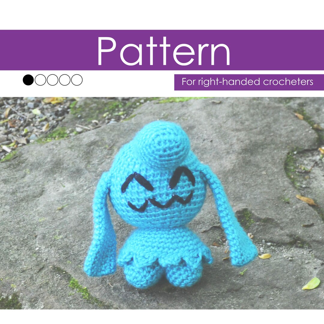 Crochet PATTERN Wynaut Bright Pokemon Amigurumi Doll - Etsy