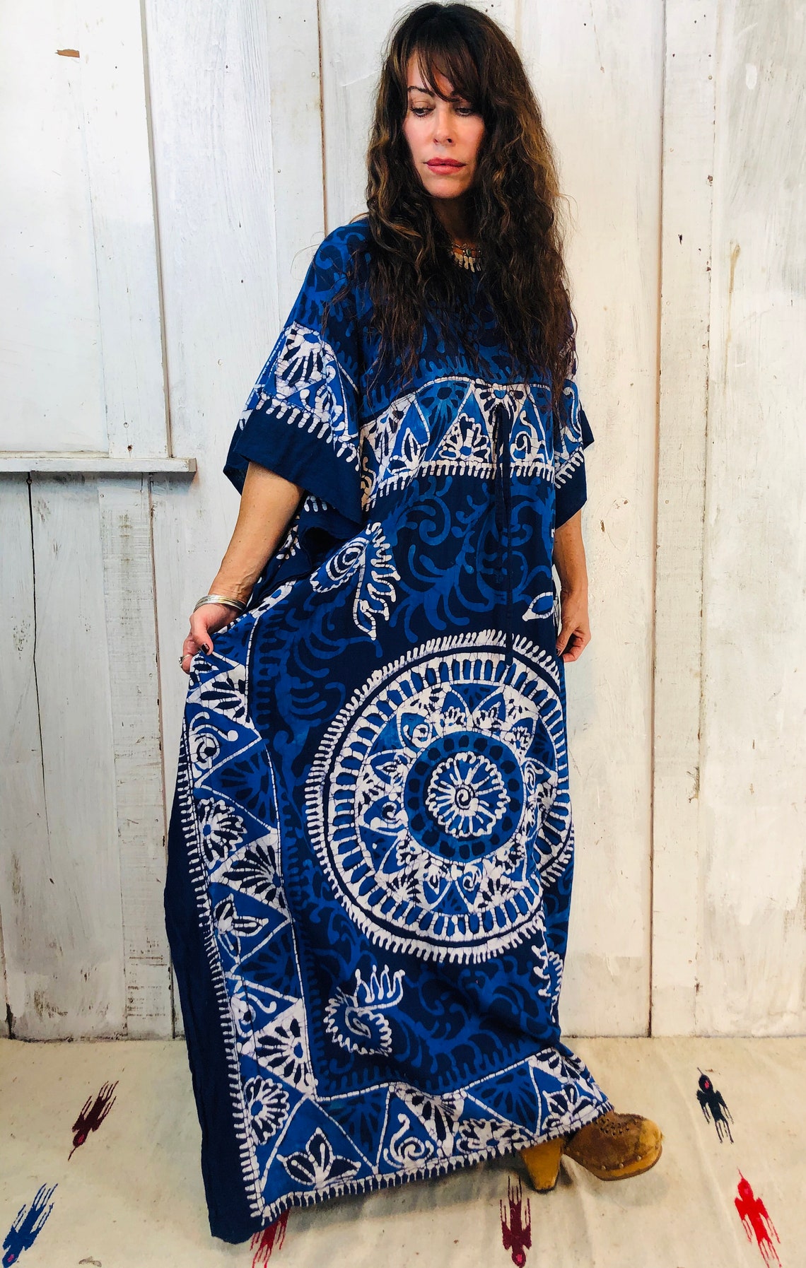 Vintage 70s Kaftan//vintage Indian Caftan // Bohemian Magical Kaftan ...