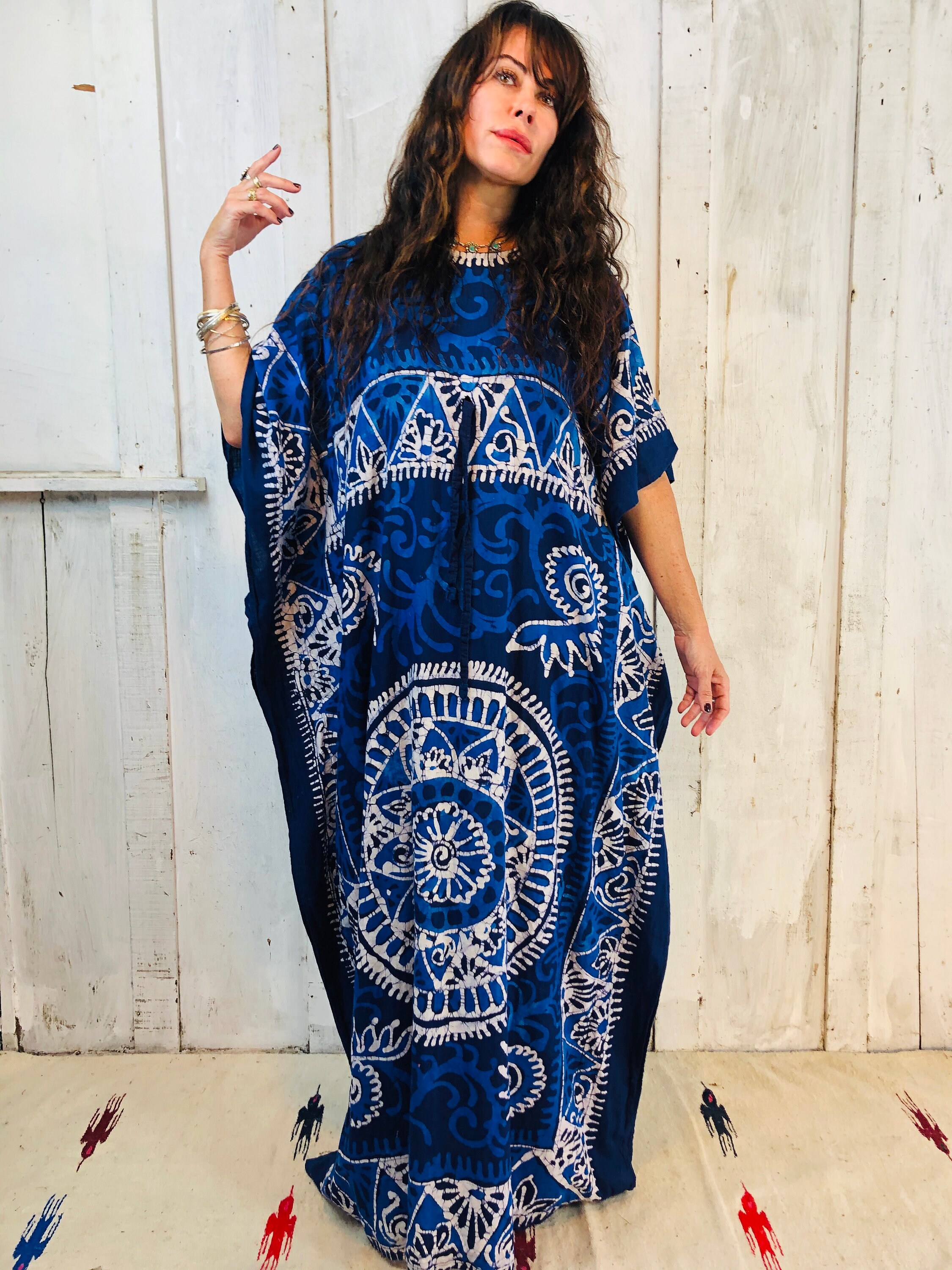 Vintage 70s Kaftan//vintage Indian Caftan // Bohemian Magical Kaftan ...