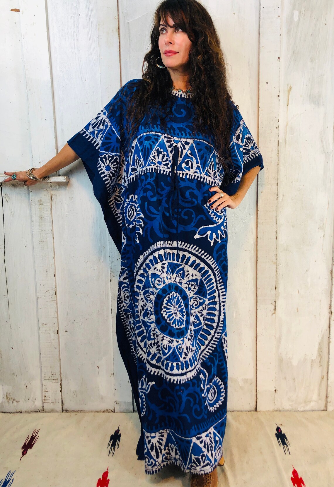 Vintage 70s Kaftan//vintage Indian Caftan // Bohemian Magical Kaftan ...