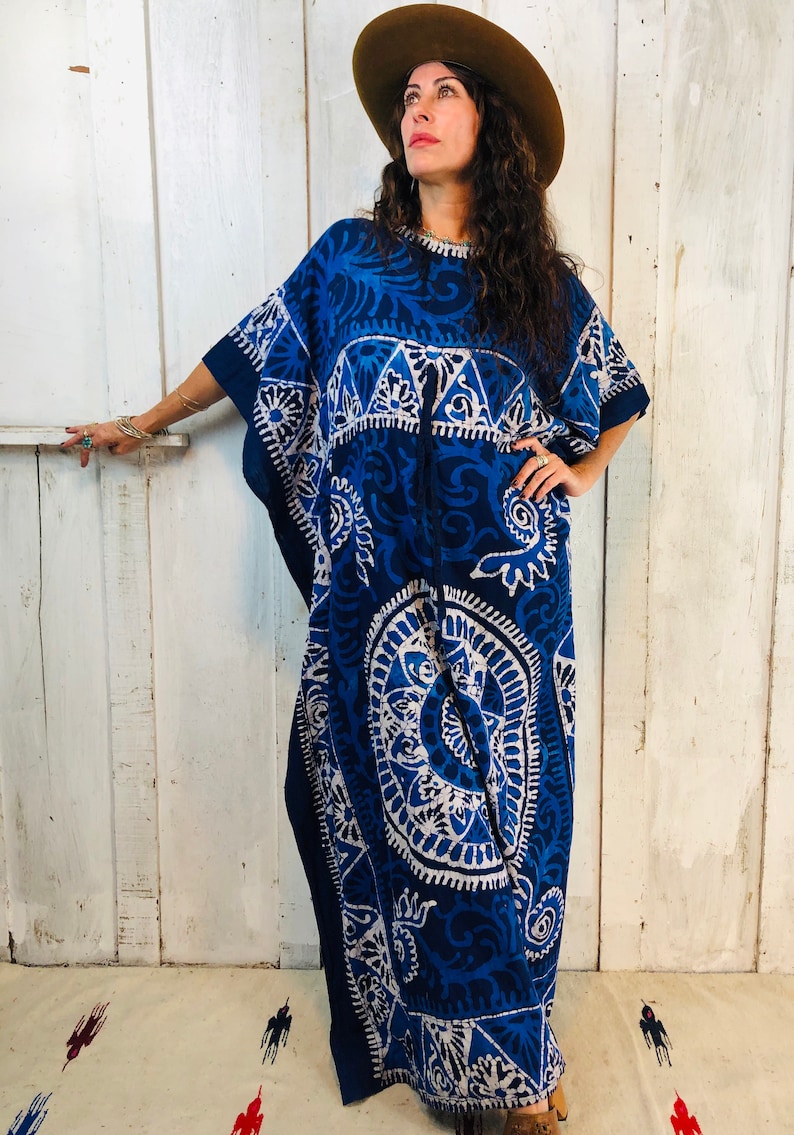 Vintage 70s Kaftan//vintage Indian Caftan // Bohemian Magical Kaftan ...