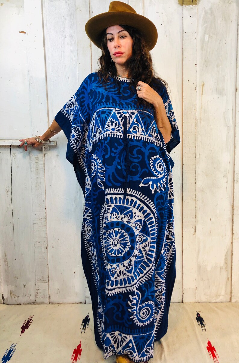 Vintage 70s Kaftan//vintage Indian Caftan // Bohemian Magical Kaftan ...