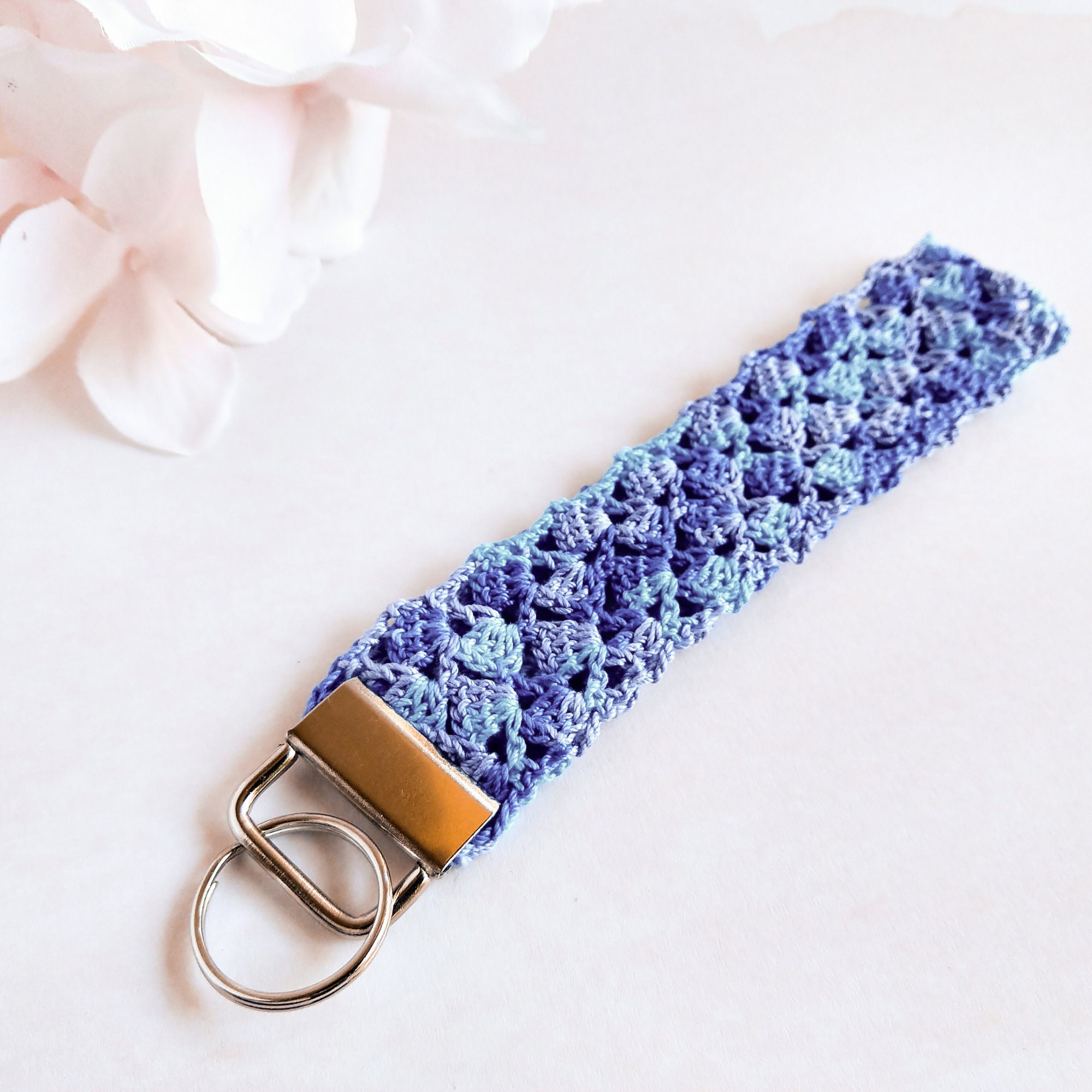 Crochet Pattern, Lace Keychain Wristlet, Digital Download, Pdf, - Etsy