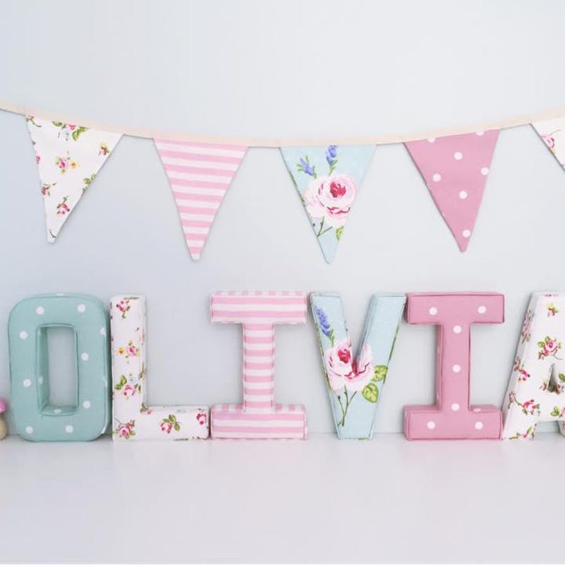 Fabric Letters - Etsy