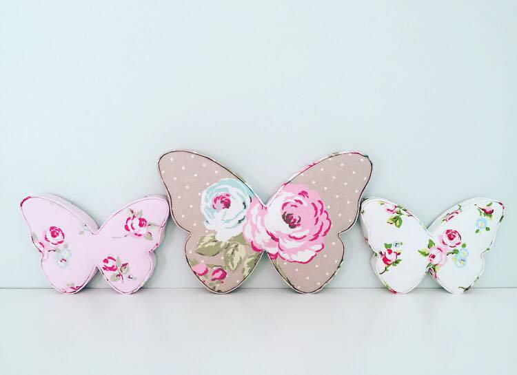 Fabric Letters Fabric Butterfly Handmade Fabric Butterfly | Etsy