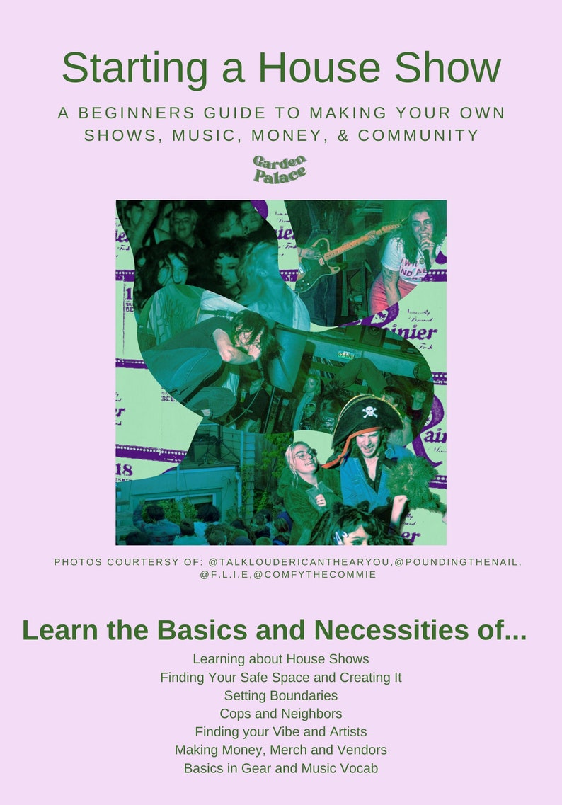 Start Your Own House Show - A Guide - Etsy