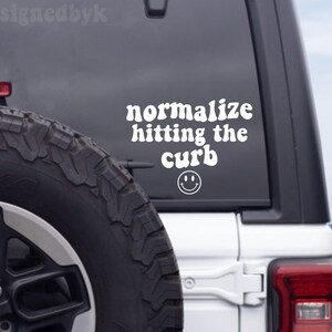 Normalize Hitting the Curb Decal Funny Decal Car Decal Curb Decal Funny ...