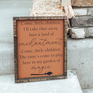 Come Little Children | Wood Signs | Wood Sign | Halloween Decor | Fall ...