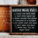 Horror Movie Rules - Halloween Sign - Wood Signs - Home Decor - Scary ...