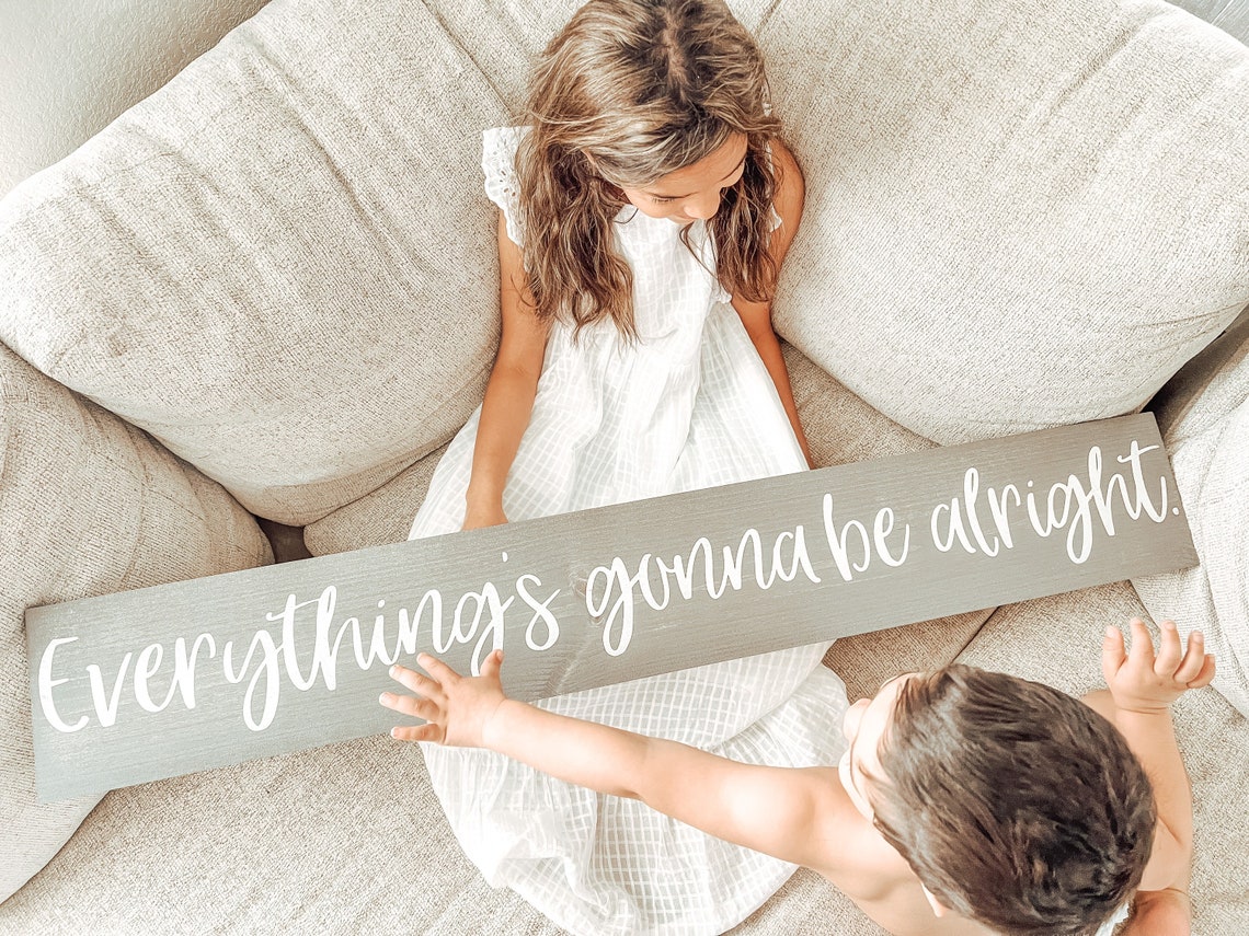 Rustic Wood Sign Pinterest Wood Sign Home Decor 7 X 48 - Etsy