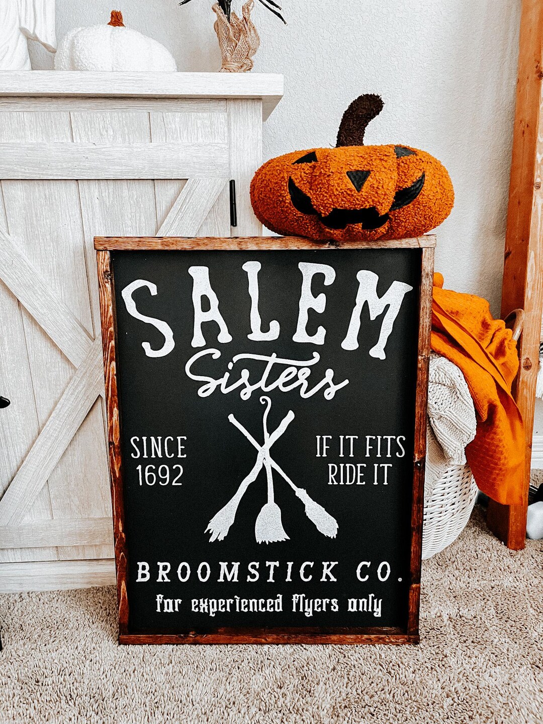 Salem Witches Wood Sign - Salem Sign - Halloween Decor - Halloween Wood ...