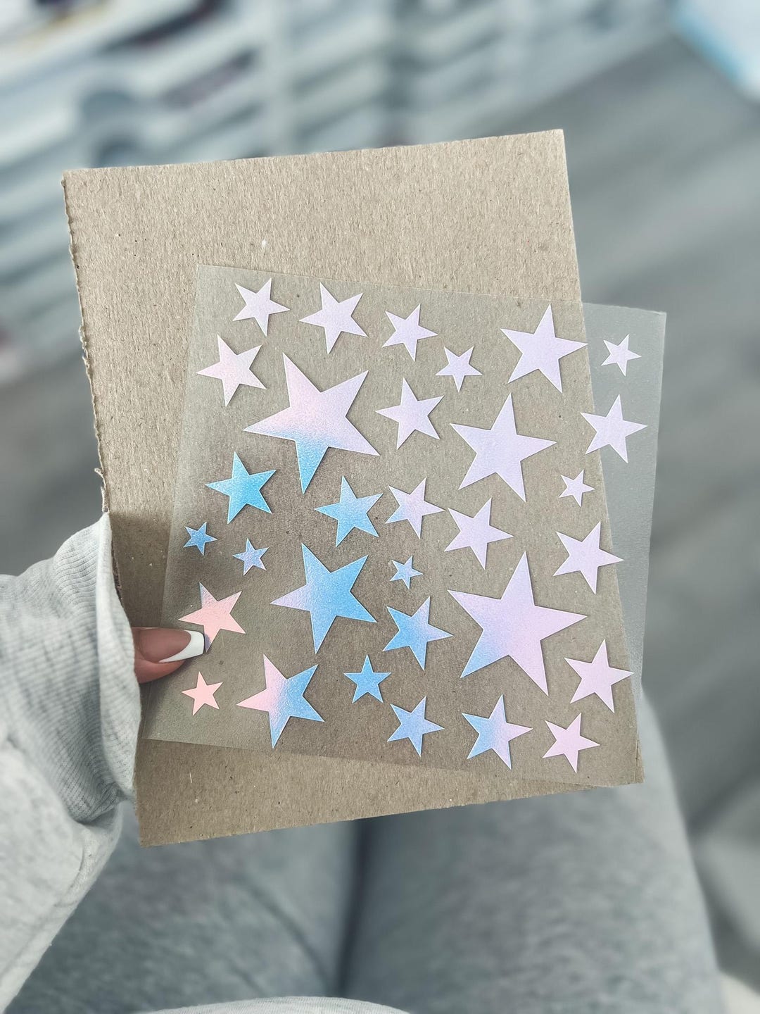 Holographic Stars Decal | Sticker Decal | Car Decal | Different Size ...