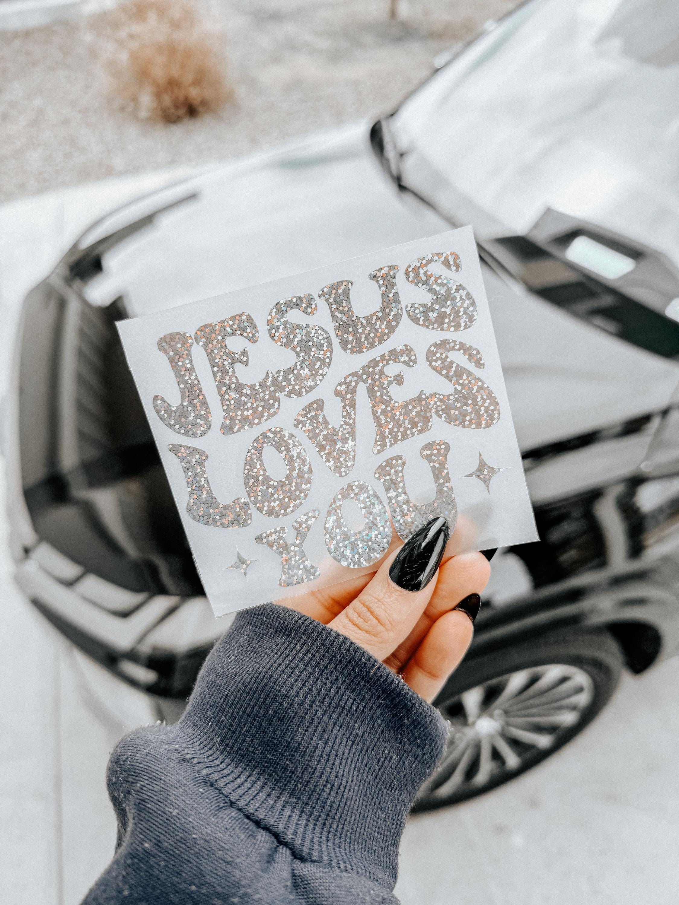 Jesus Loves You Sticker | Christian Sticker | Sparkles | Religion ...