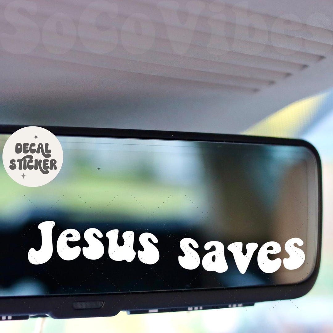 Jesus Saves Sticker | Christian Sticker | Religious Decal | Religious ...