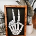 Skeleton Peace Sign Halloween Sign Halloween Decor - Etsy