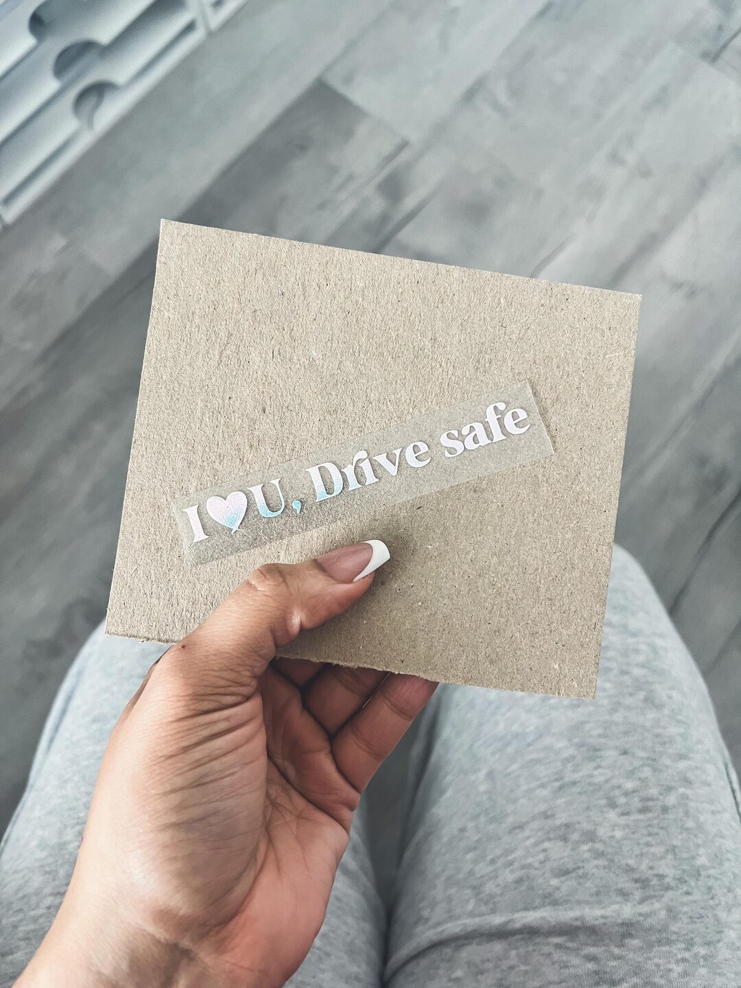 I Love You Drive Safe Holographic Decal | Holographic Sticker | Car ...