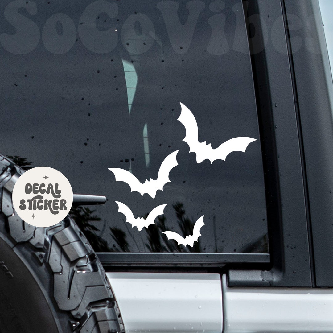 Bats Decal - Halloween Decal - Bats Decal - Cute Decals - Spooky Decals ...