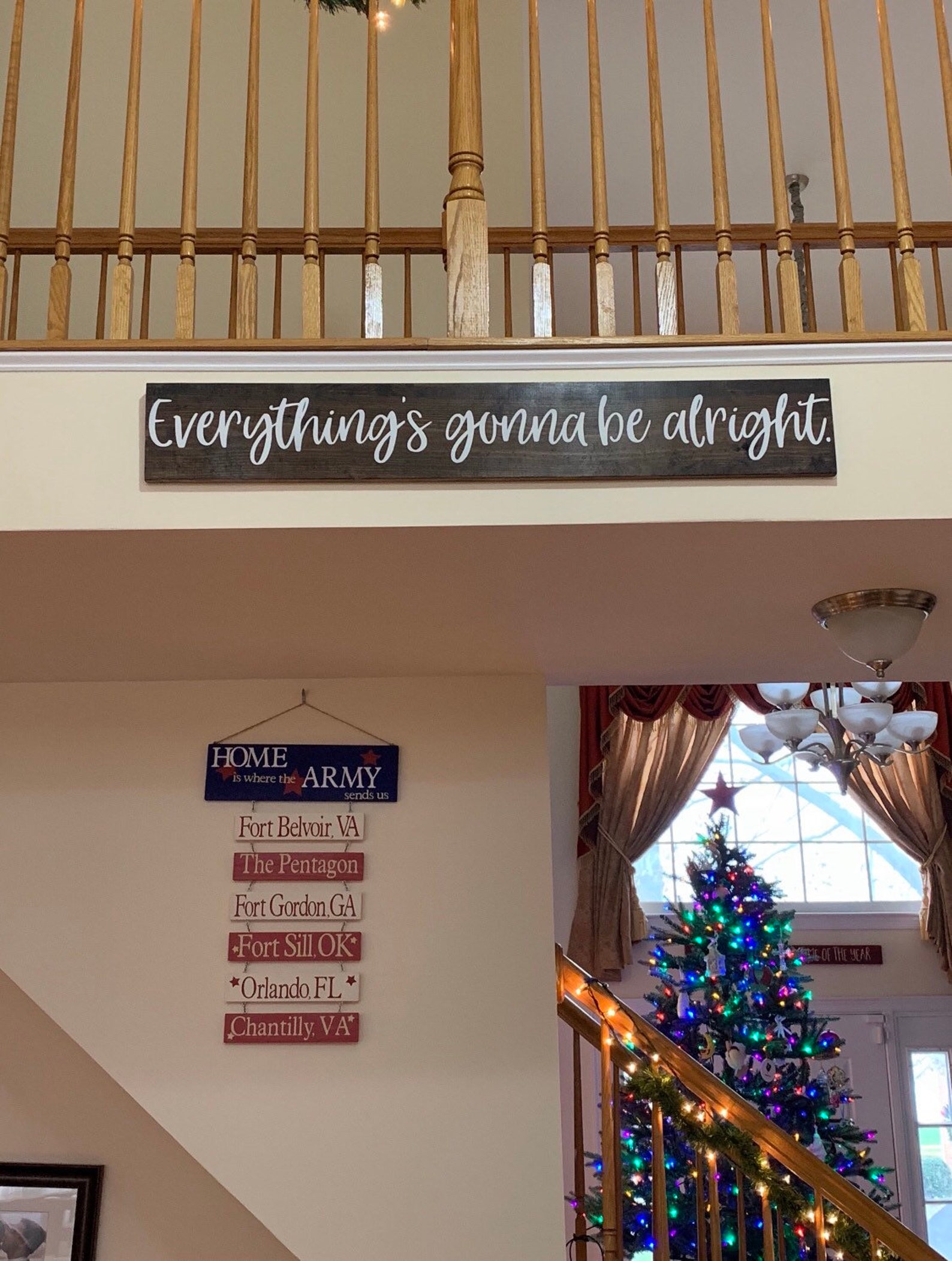 Rustic Wood Sign Pinterest Wood Sign Home Decor 7 X 48 - Etsy