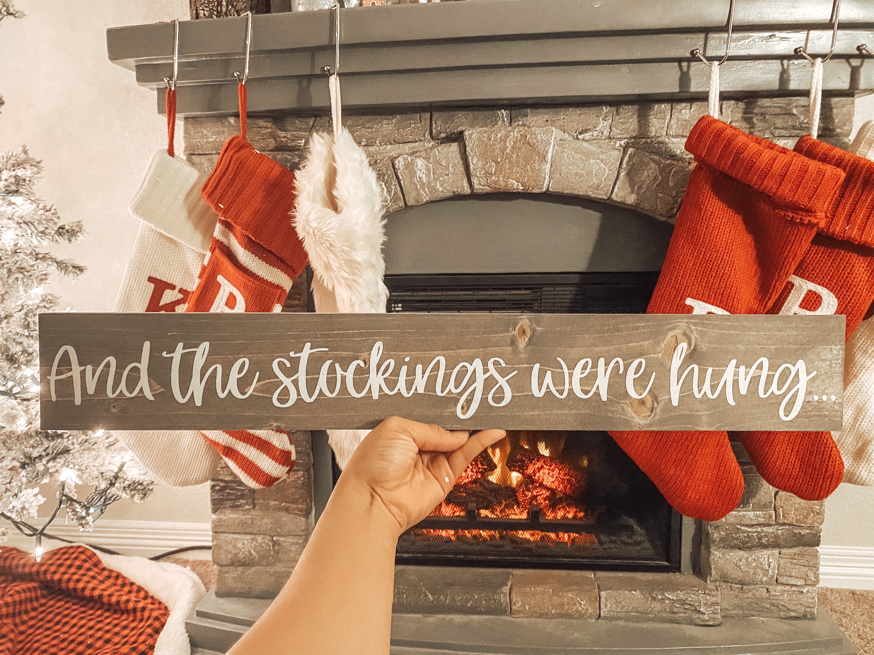 And the Stockings Were Hung... Christmas Decor Christmas - Etsy