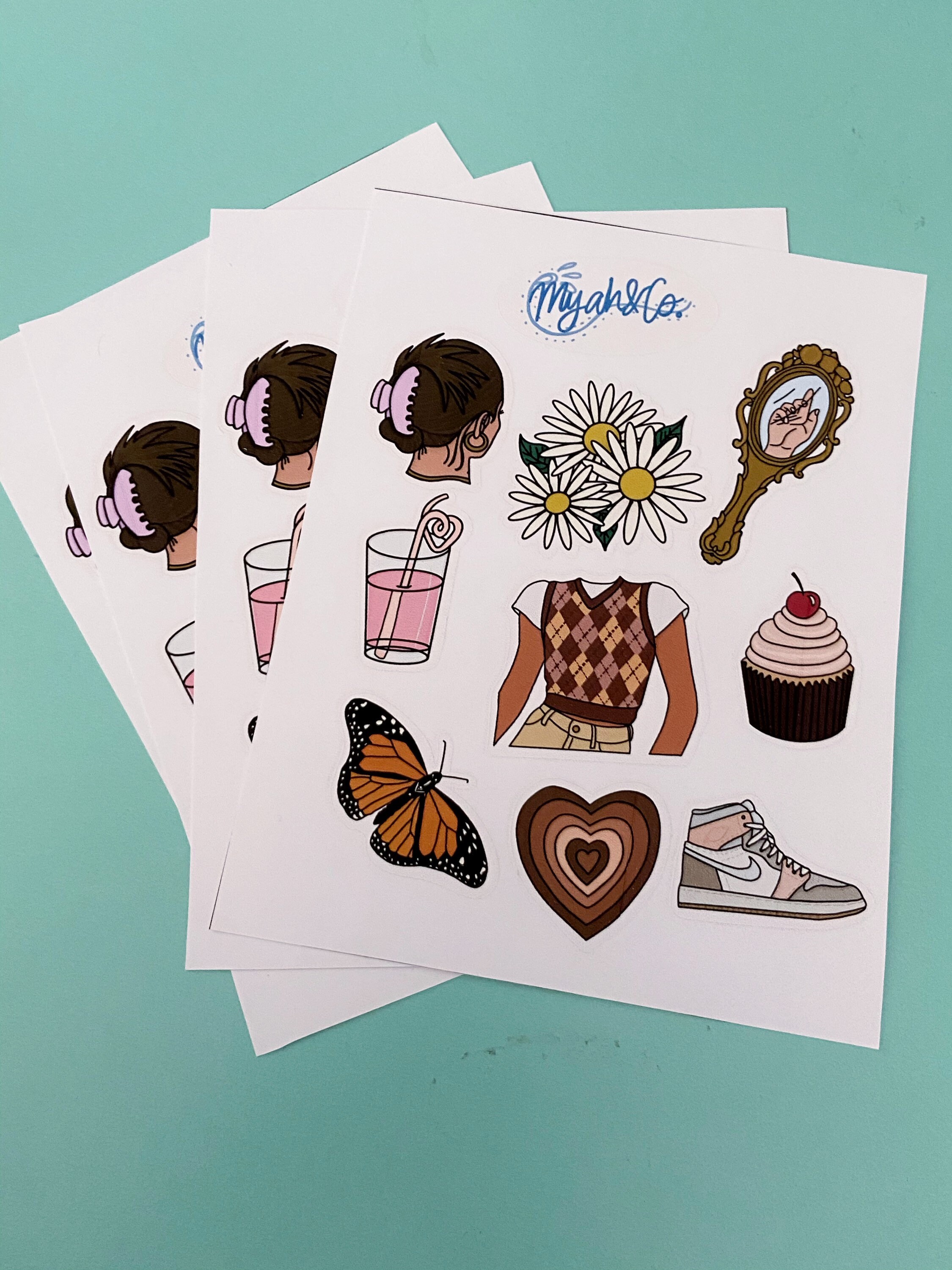 Pinterest stickers Aesthetic sticker sheet cute stickers for girls ...