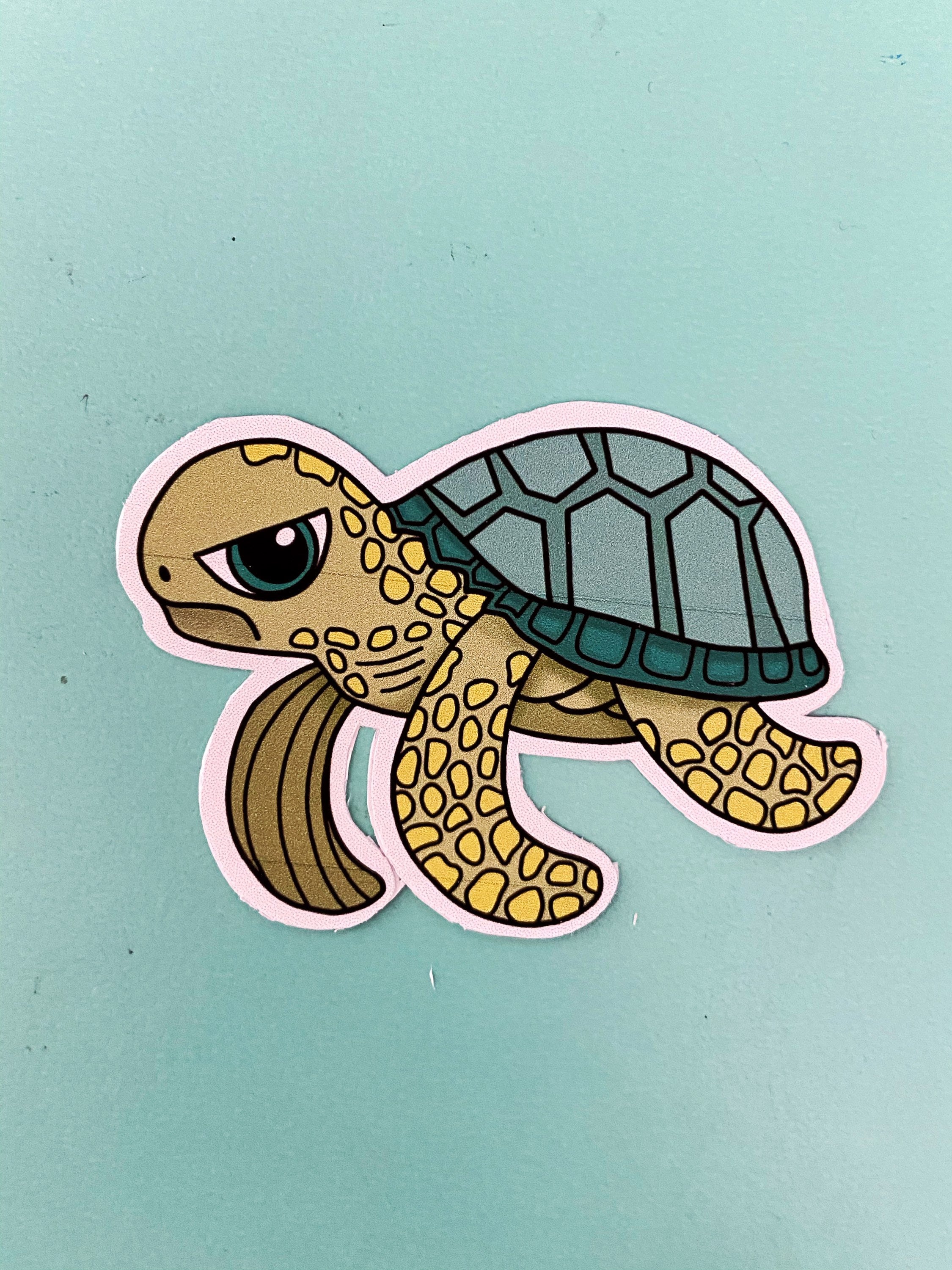 Paper, Party & Kids Brown Matte Turtle Sticker Polynesian Sticker ...