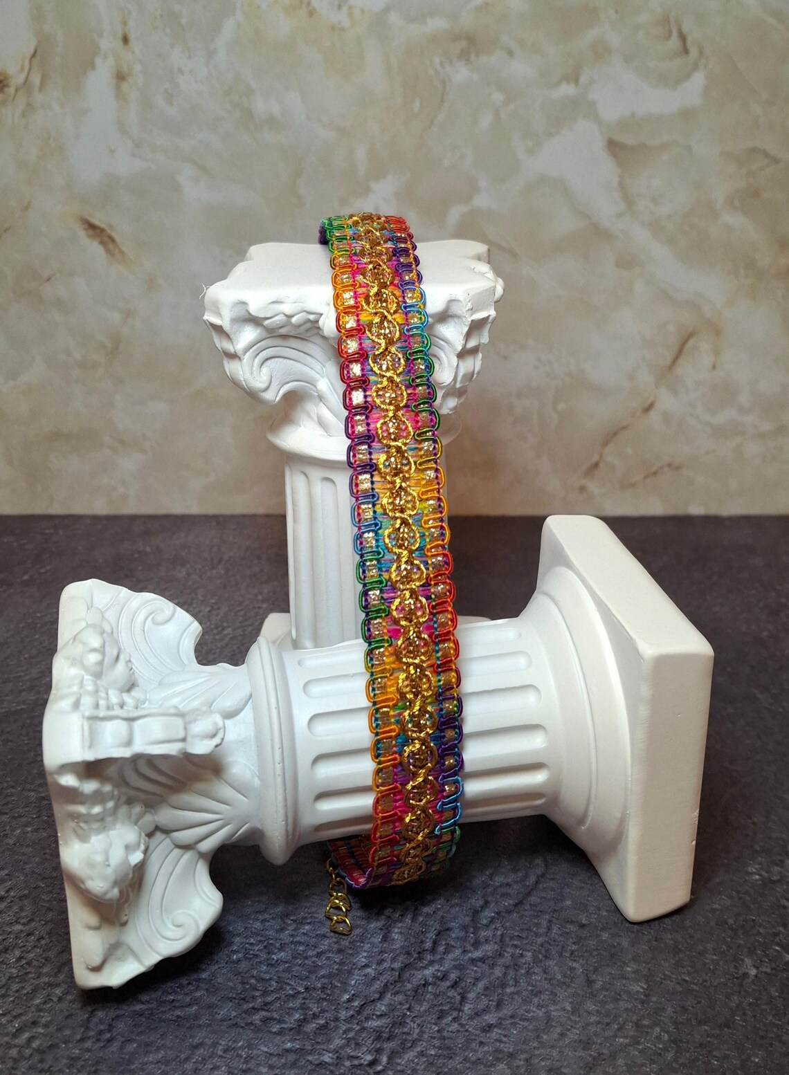 The Golden Rainbow Gimp Choker - Etsy