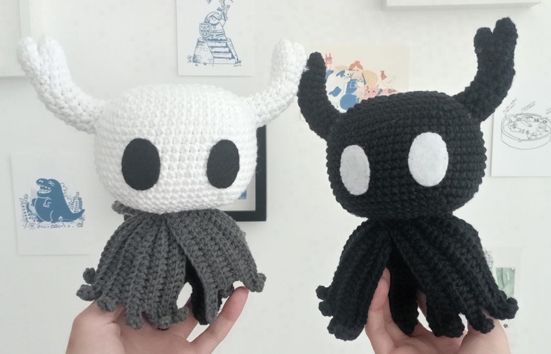Hollow Knight Handmade Plushie – Amigurumi Toy - Etsy