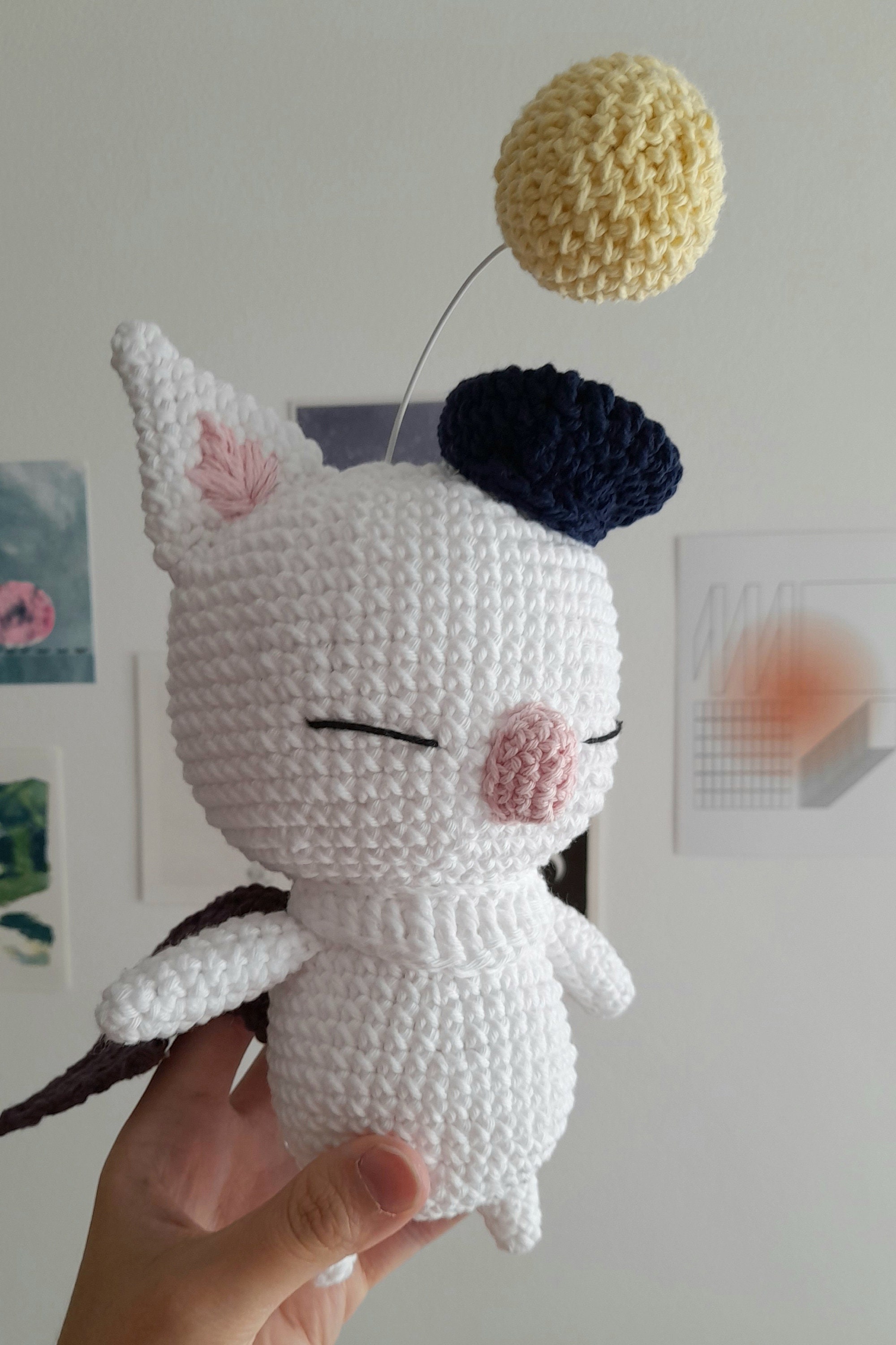 Moogle Amigurumi Plushie Final Fantasy XIV Etsy Canada